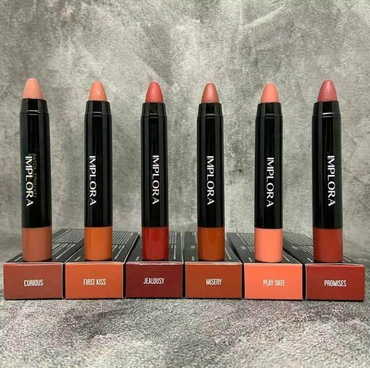IMPLORA Lip Crayon Satin with Vitamin E 3.5gr | Lipstik Implora ...