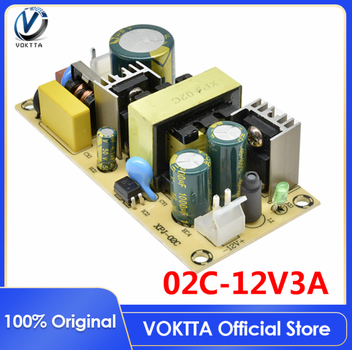 Original VOKTTA AC-DC O2c 12V 3a 02d 24V 1.5a 36W Bareหน่วยจ่ายไฟวงจร ...