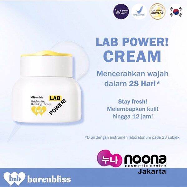 BNB BARENBLISS LAB BRIGHTENING REVIVING CREAM 30G | Lazada Indonesia