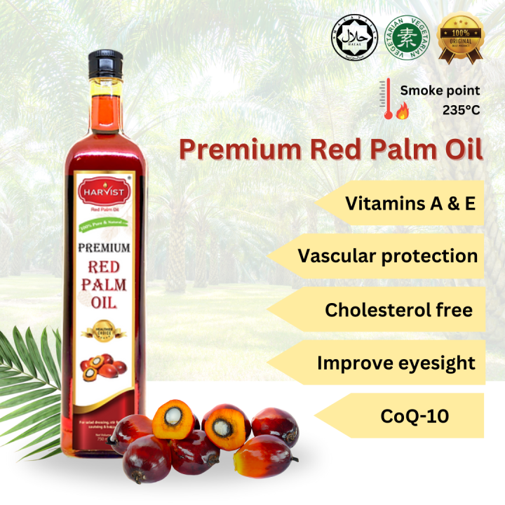HARVIST Premium Red Palm Oil 750ml | Lazada