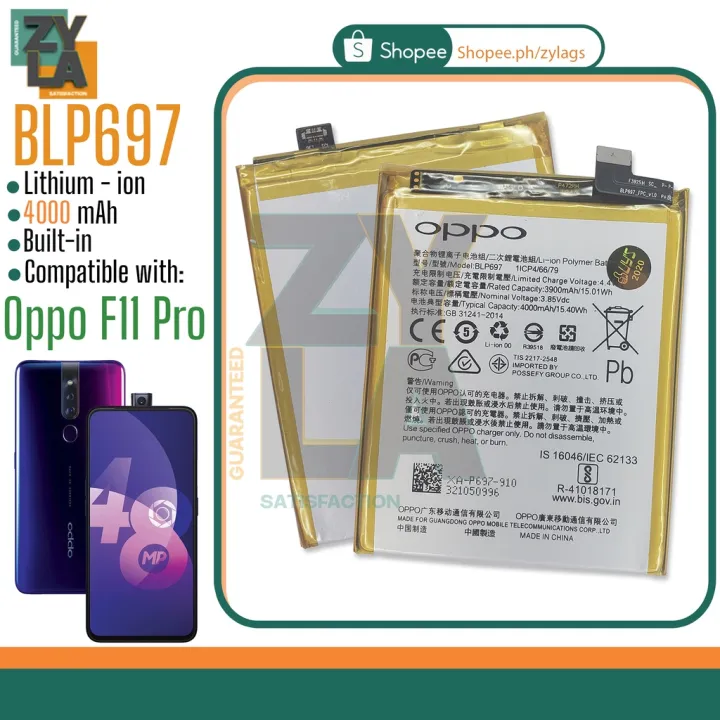 HO- Oppo F11 Pro Battery Model BLP697 Original Equipment Manufacturer ...
