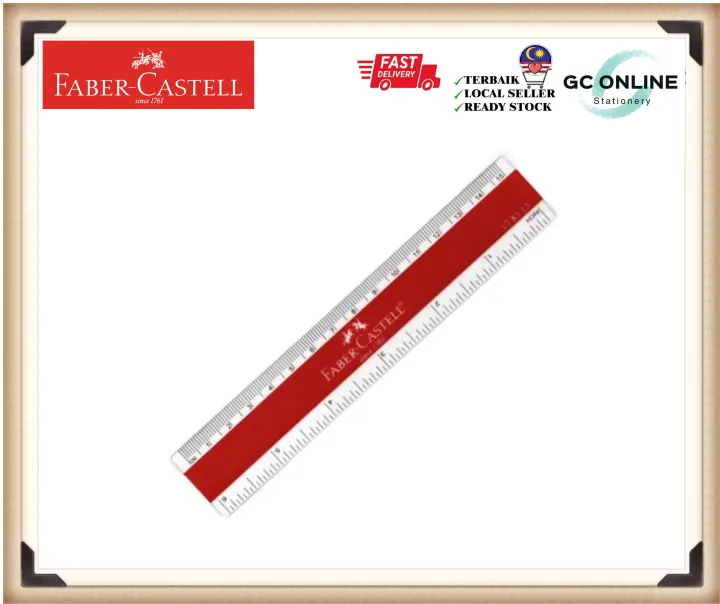 Faber-Castell Plastic Ruler 15cm | Lazada