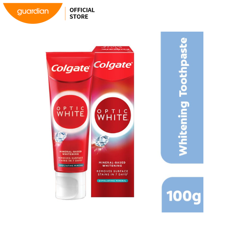 Colgate Optic White Exfoliating Mineral Whitening Toothpaste 100g | Lazada
