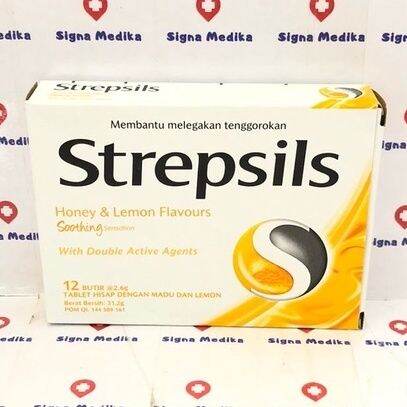 Strepsils Rasa Honey Lemon Box Isi 12 butir - Permen Tenggorokan ...