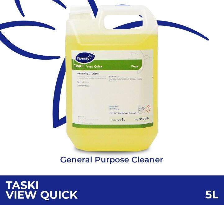 Diversey Taski View Quick No-Rinse, Non-Dulling General Purpose Cleaner ...