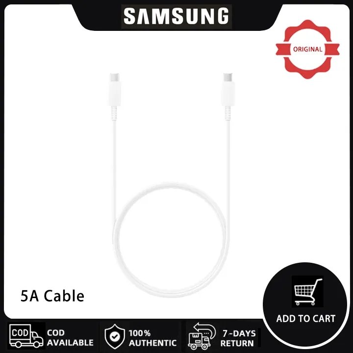 SAMSUNG Original USB TYPE-C TO TYPE-C CABLE(5A) | Lazada PH