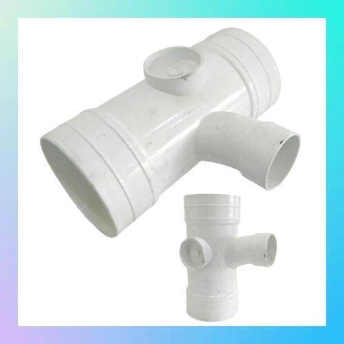 4" x 2" uPVC Fitting Reducing Single Branch Tee Pipe Connector Alatan ...