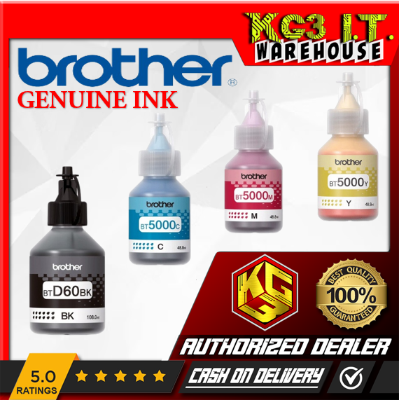 Brother BT5000 Ink 5000 page yield Cyan | Ink Bottle | Brother Ink ...