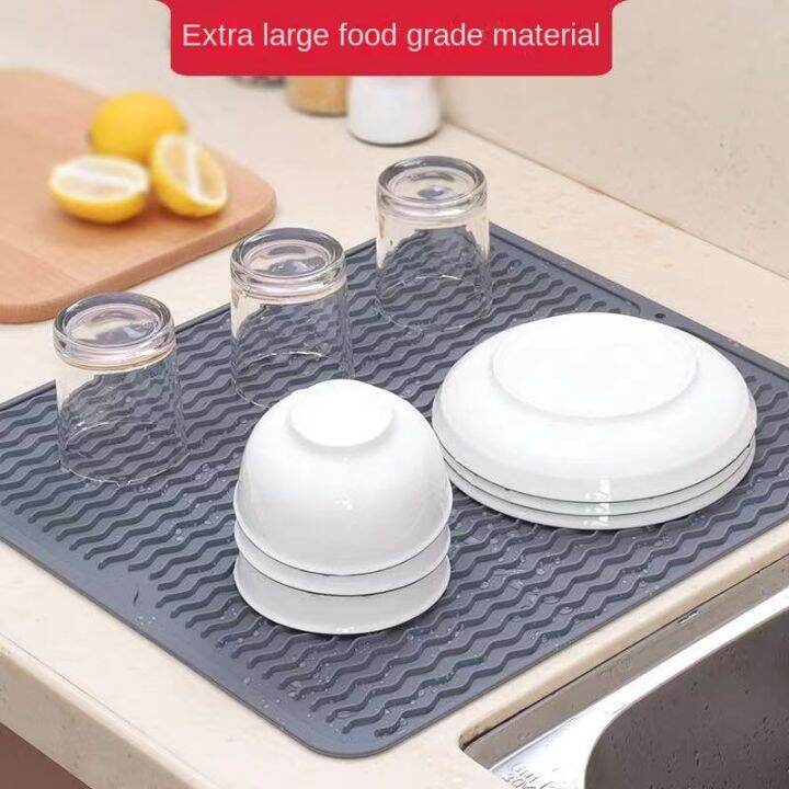 Silicone Drain Pad Anti-dirty Pad Thermal Insulation Place Pad Tea Set ...