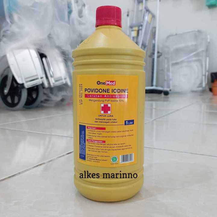 Onemed Povidone Iodine 1lt Obat Merah Antiseptik 1lt | Lazada Indonesia