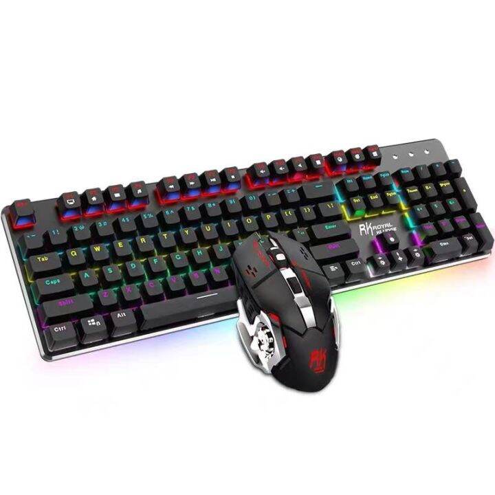 Ready Stock! Royal Kludge RK528 Mechanical Keyboard and Mouse Set 2.4G ...