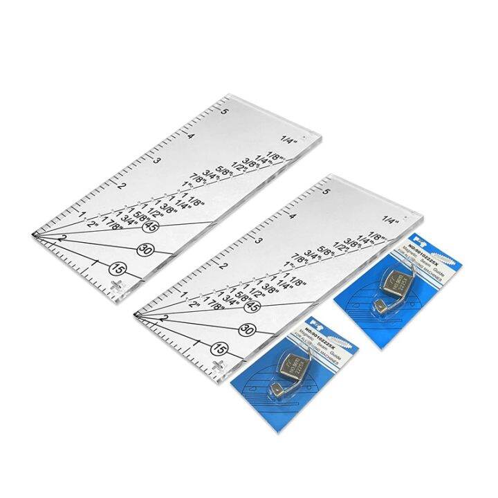 4 Pcs Seam Guide Ruler Set Include 2 Quilting Seam Guide Ruler and 2 ...