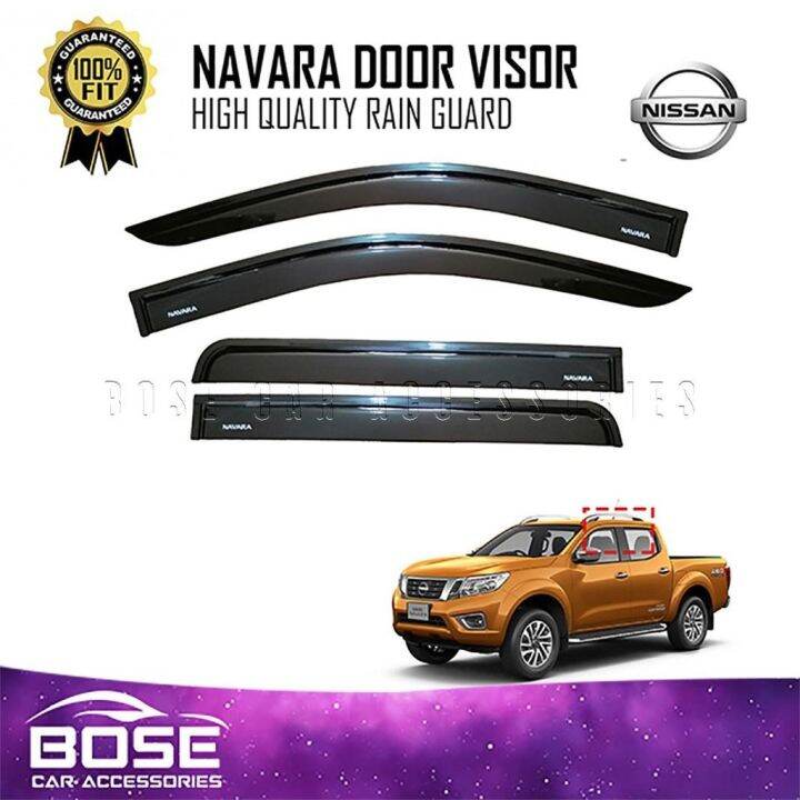 NISSAN NAVARA VL EL Calibre NP300 2014 - 2021 Door Visor / Rain Guard ...