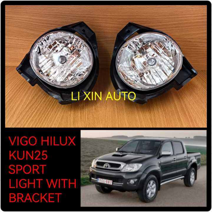 TOYOTA VIGO HILUX KUN25 2005-2010 SPORT LIGHT FOG LAMP WITH BRACKET ...
