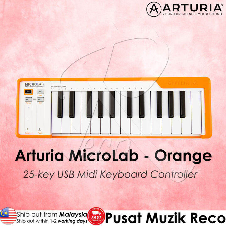 Arturia MicroLab 25-key Compact USB Midi Keyboard Controller | Lazada