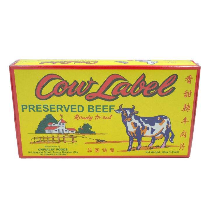 Cow Label Preserved Beef 10 Pack Ready to Eat (200g) by Chivalry Foods ...