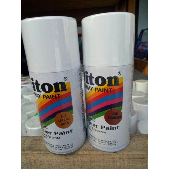 cat semprot Pilok Pilox cat semprot Diton Spesial Gold / Emas 999 ...