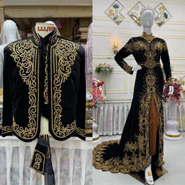 GAUN PENGANTIN BELUDRU ADAT JAWA / BESKAP BELUDRU PENGANTIN JAWA SOLO ...