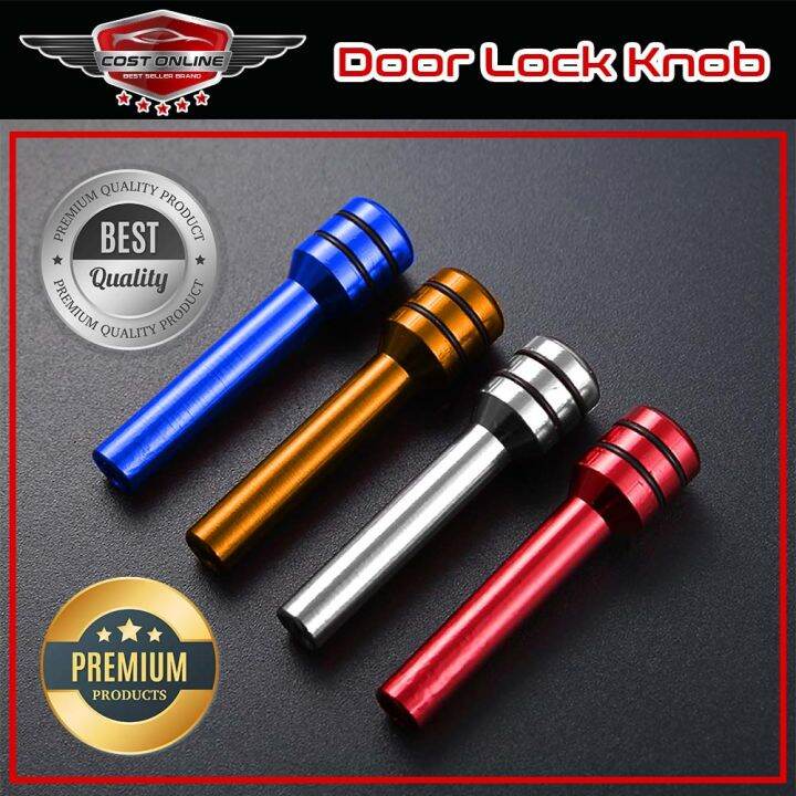 1pcs Universal Aluminum Interior Door Lock Knob Pins for Car Truck ...