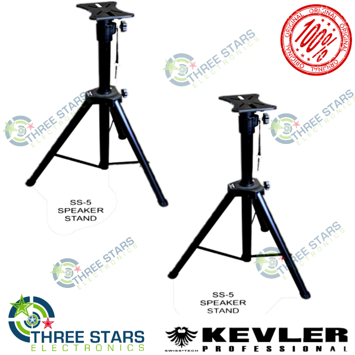 2pcs. Kevler Premium Metal Tripod Speaker Stand SS-5SS-5 Speaker Stand Sturdy Heavy-duty ...