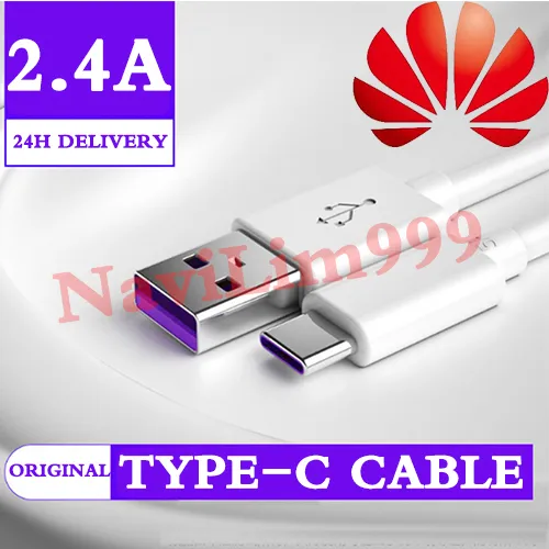 Huawei Charger Original Fast Charger 2.4A Type-C Cable/Usb For Android ...
