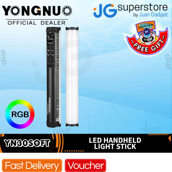 Yongnuo YN30SOFT Handheld LED Video Want Stick Photography Light RGB ...