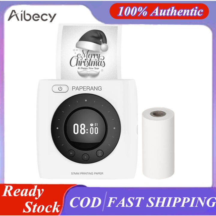 Aibecy PAPERANG Pocket Printer BT Wireless Thermal Printer Portable ...