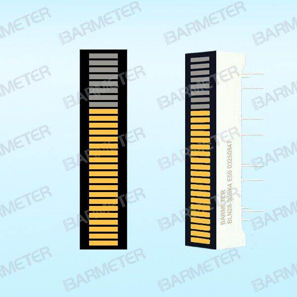 BL28-3005S Suitable for audio equipment display device 28 segment yellow LED light bar display ...