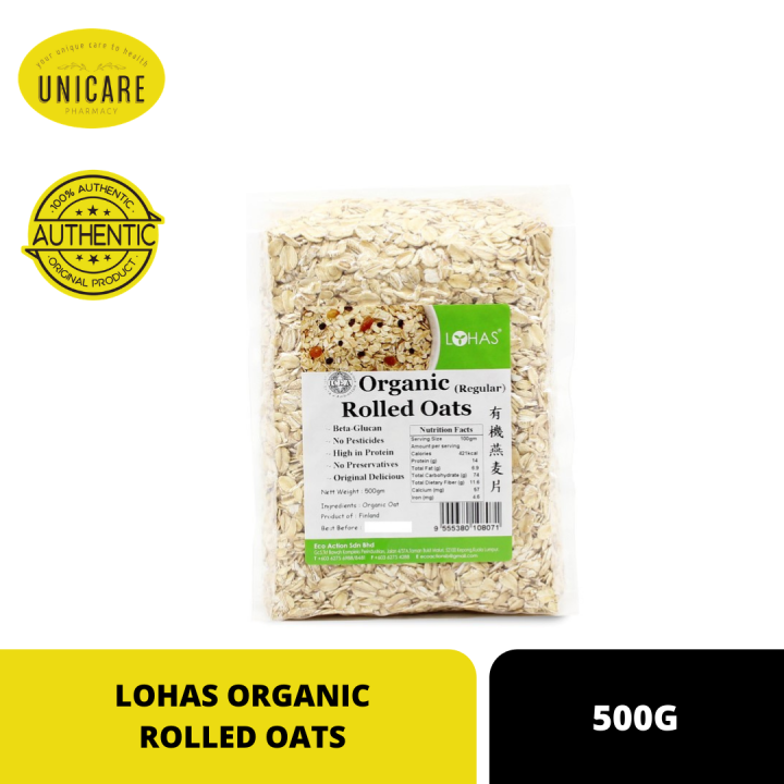 LOHAS ORGANIC ROLLED OATS 500G | Lazada