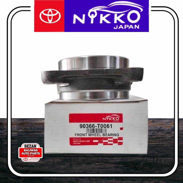 NIKKO JAPAN TOYOTA FORTUNER HILUX 2015-2022 WHEEL BEARING FRONT 90366 ...