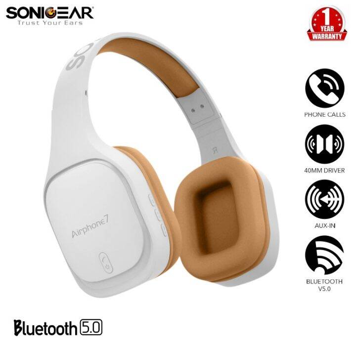 SonicGear Airphone 7 Bluetooth Headphones With Microphone | Lazada ...