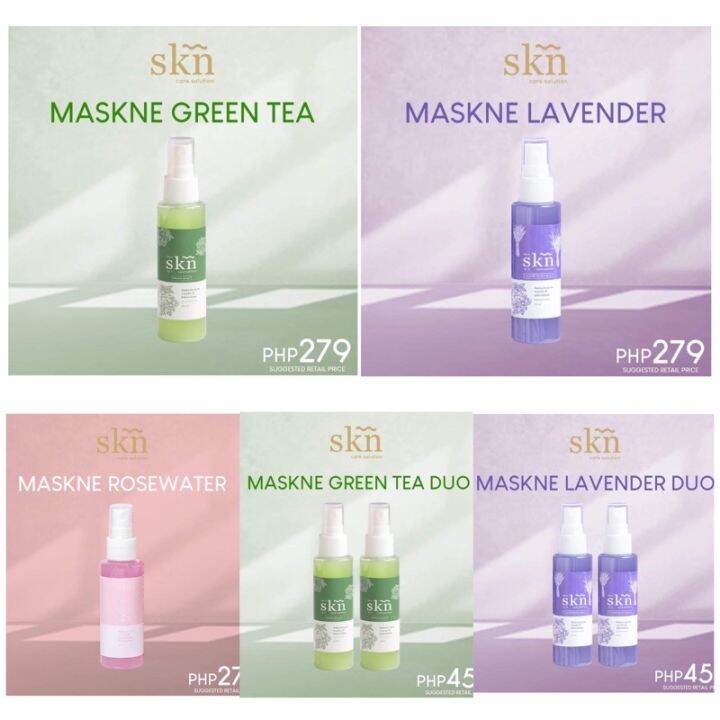 SKN Face Maskne Spray Anti Maskne Mask spray Facial mist | Lazada PH