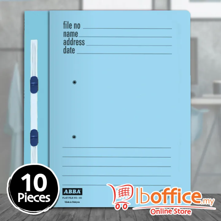 Manila Flat File - ABBA 102PM - Blue - 10pcs | Lazada