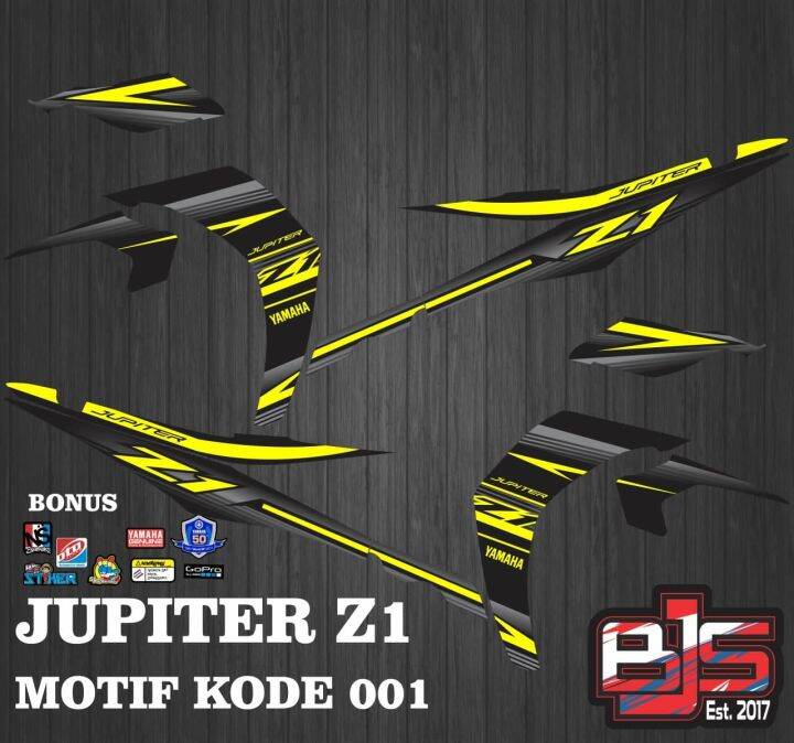 jupiter z burhan stiker striping jupiter z1 kode 001 | Lazada Indonesia