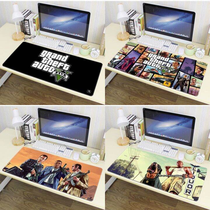 ☂ แผ่นรองเมาส์ ลาย GTA : Grand Theft Auto Mouse Pad าด 80x30 cm ( แผ่น ...