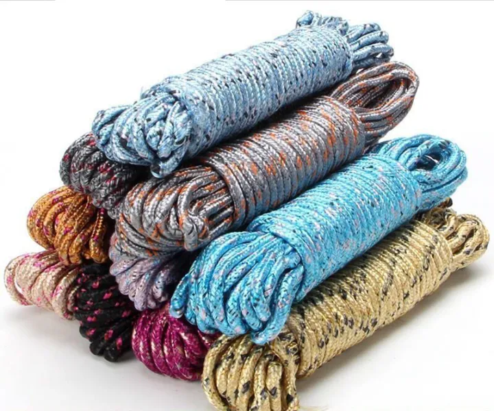 10 Meters Nylon Clothesline Multi-function Rope Clothesline Luggage ...