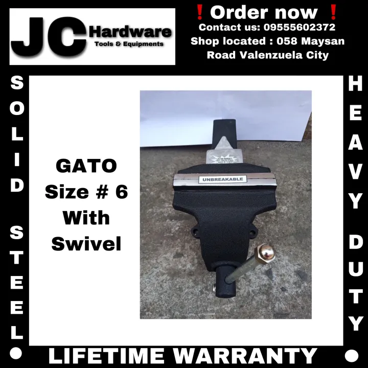 Bench Vise (GATO) Size # 6 W/ Swivel | Lazada PH