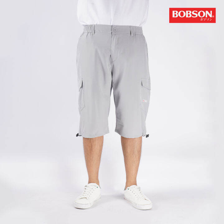 Bobson Mens Modified Non-Denim Cargoshorts 81035 (Light Gray) | Lazada PH
