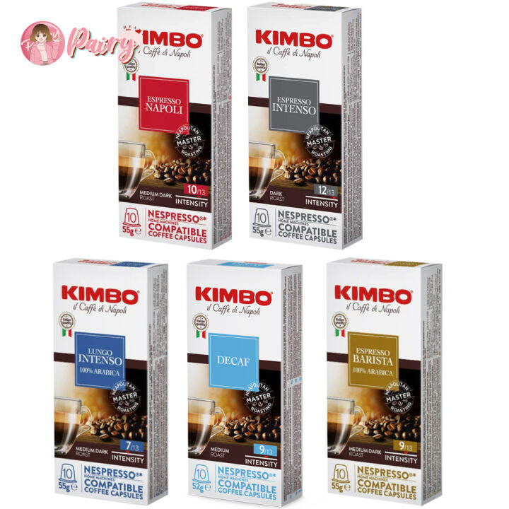 Kimbo Nespresso Capsule กาแฟแคปซูล คิมโบ (10 แคปซูล/กล่อง) 100% Arabica ...