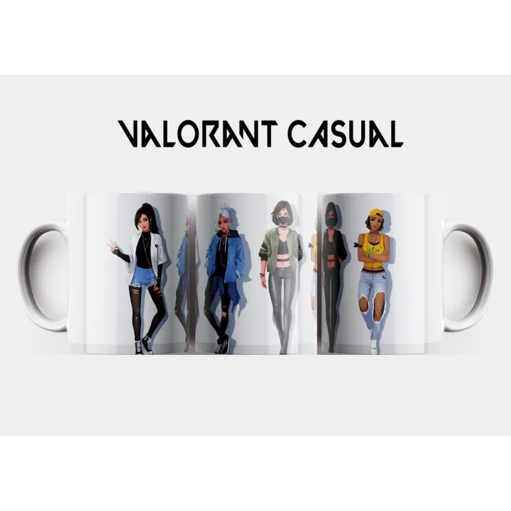 Valorant Mug Sage Fade Brim Viper Reyna Jett Breach Neon Raze Astra ...