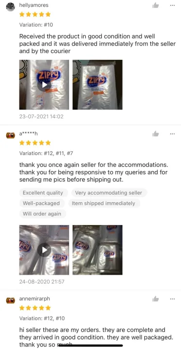 Zippy Zip Lock #10 Resealable Plastic | Lazada PH