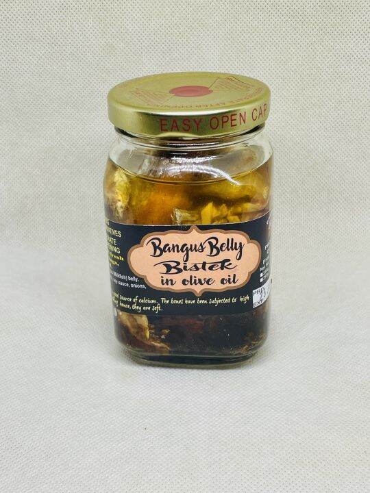 Canned Fish Milkfish - Bangus Belly Bistek in Olive Oil, 8 oz. | Lazada PH