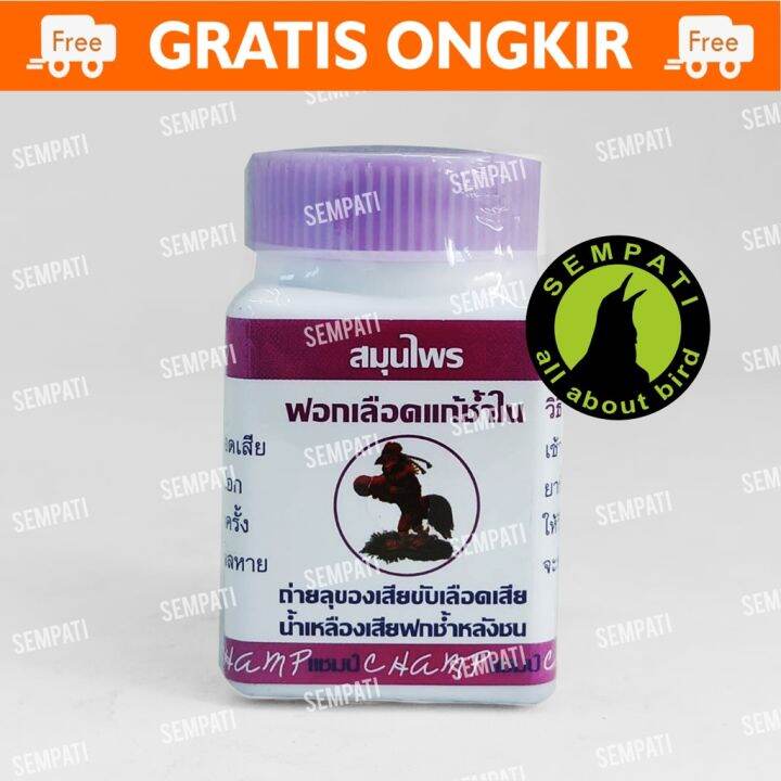 OBAT LUKA DALAM AYAM KERING CHAMP BANGKOK IMPORT KAPSUL AYAM PASCA TARUNG OBAT LUKA DALAM AYAM ...