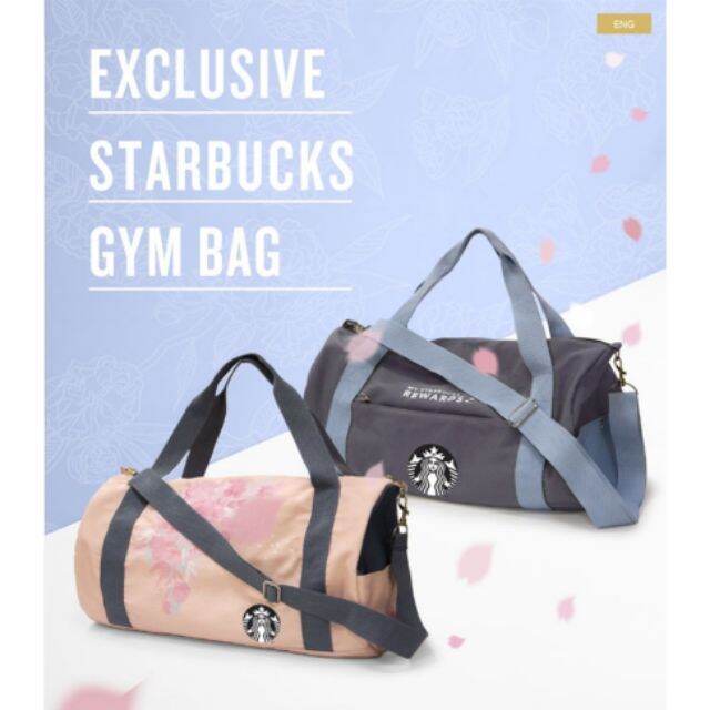 ⭐️พร้อมส่ง⭐️ กระเป๋า NEW!! STARBUCKS GYM BAG 2019 สีชมพู (ของใหม่ยัง ...