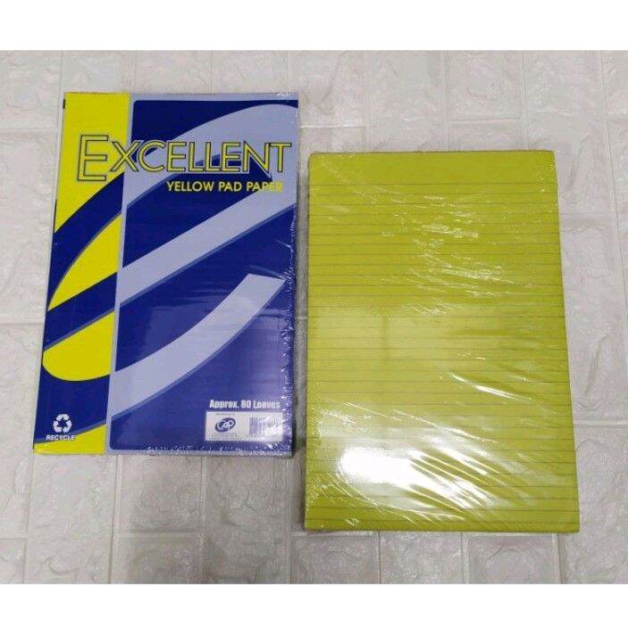 YELLOW PAD PAPERS 80 LEAVES PER PAD/10PADS PER REAM | Lazada PH