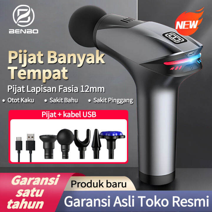 BENBO Massage Gun Alat Pijat Elektrik DEEP TISSUE MUSCLE MASSAGER GUN ...