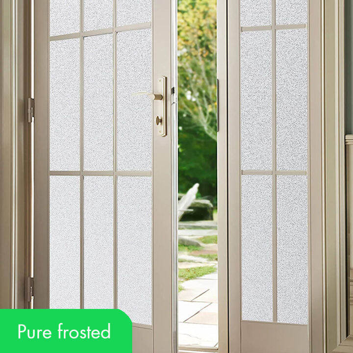 Glass sticker no glue electrostatic transparent opaque shower room ...