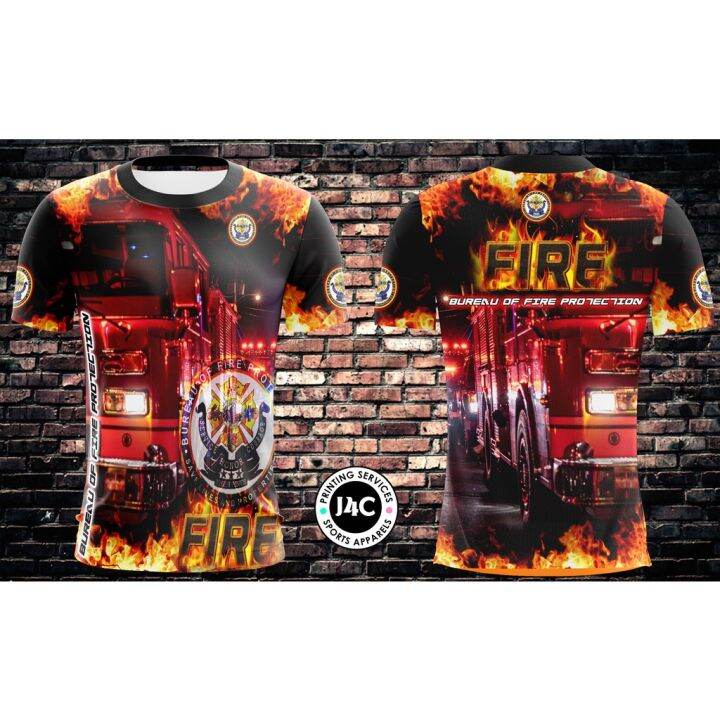 2023 NEWBUREAU OF FIRE PROTECTION BFP FULL SUBLIMATION SHIRT D | Lazada PH