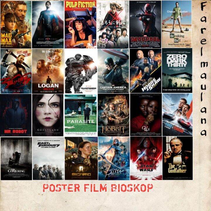 [isi 30] poster tema film/ poster film bioskop/poster murah | Lazada ...