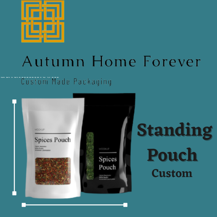 Custom Made Standing Pouch, Ziplock Pouch, Junk Food Pouch, Food Grade ...